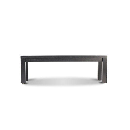 Long outdoor bench Vivere │ Black – Humble Nature