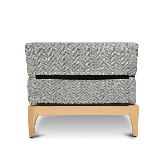 Vivere natural wood outdoor sofa | Graphite – Humble Nature