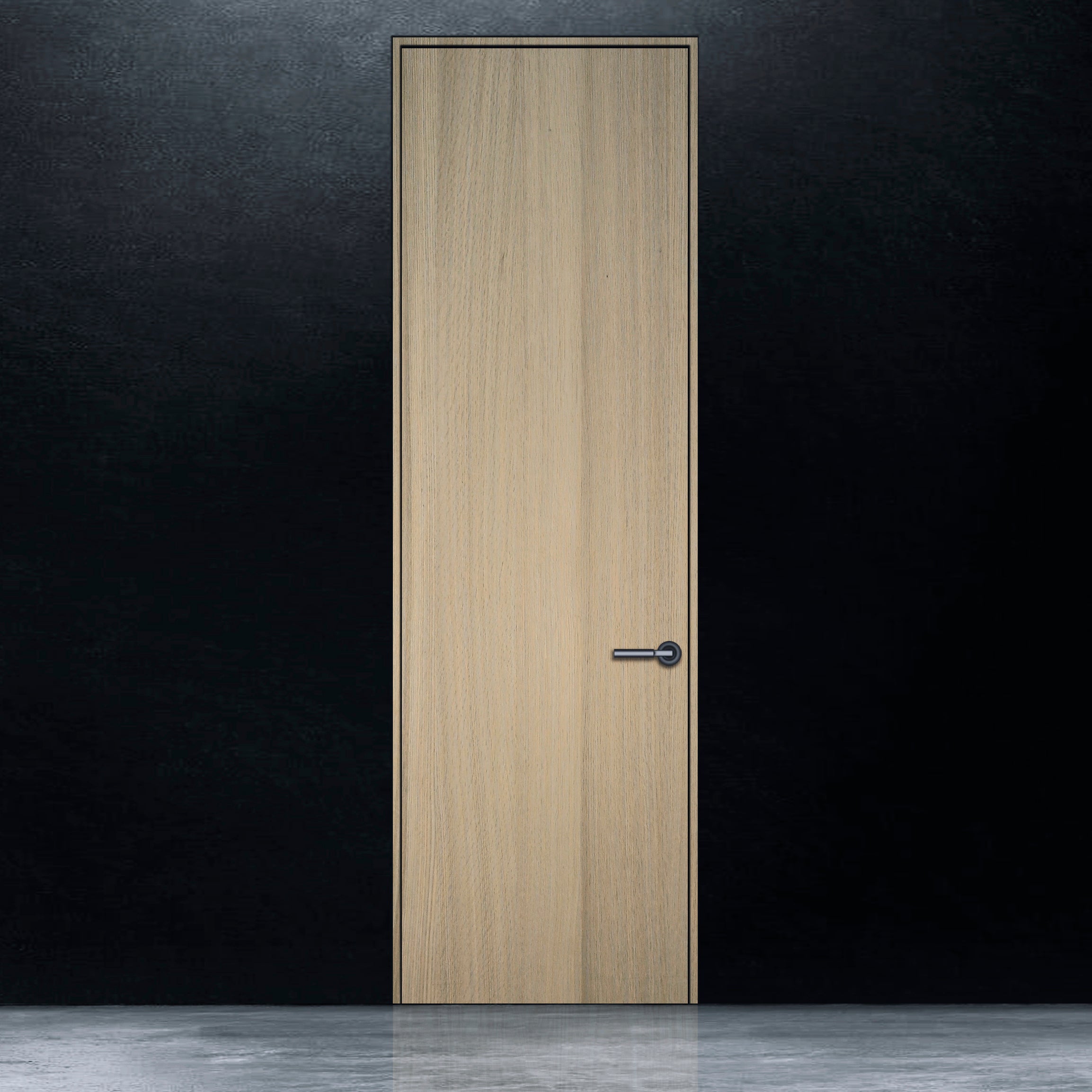 Pure red oak rift cut brushed veneer Authentik door – Humble Nature