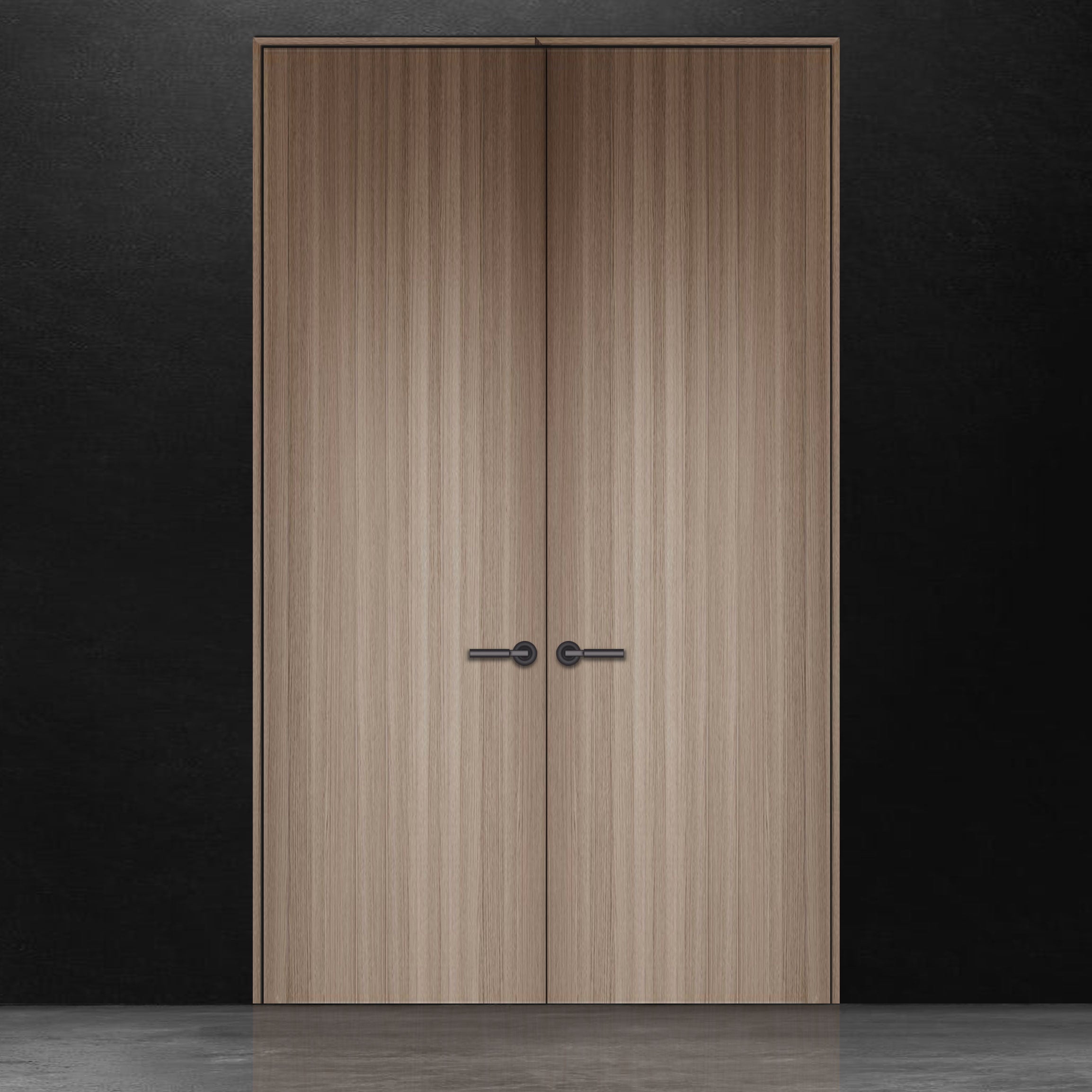 Porte double Pure en chêne rouge placage faux quartier Authentik ...