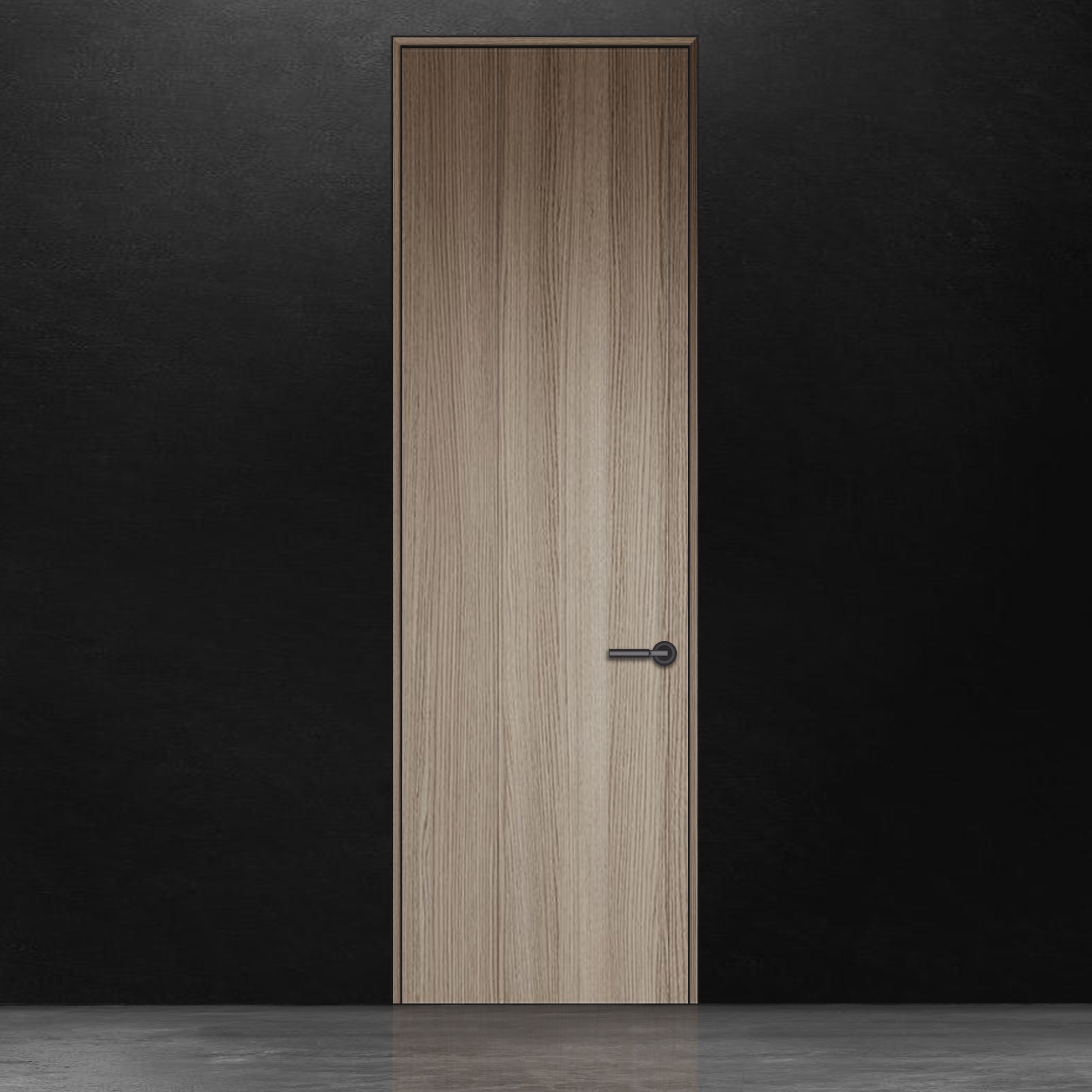 Porte Pure en chêne rouge placage brossé sur dosse Authentik – Humble ...