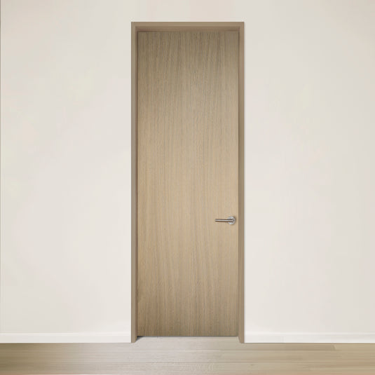 Pure red oak rift cut brushed veneer Authentik door – Humble Nature